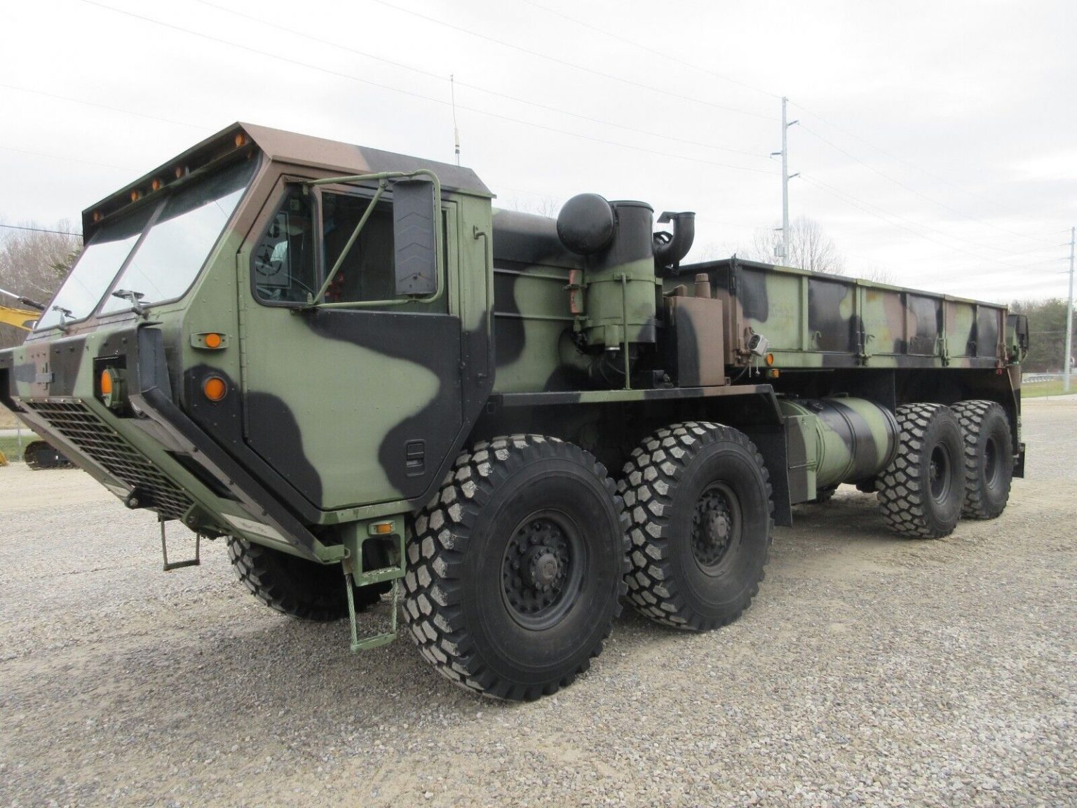 1984 Oshkosh M977 8×8 Military Hemtt Crane Truck flat bed Off/on Road ...