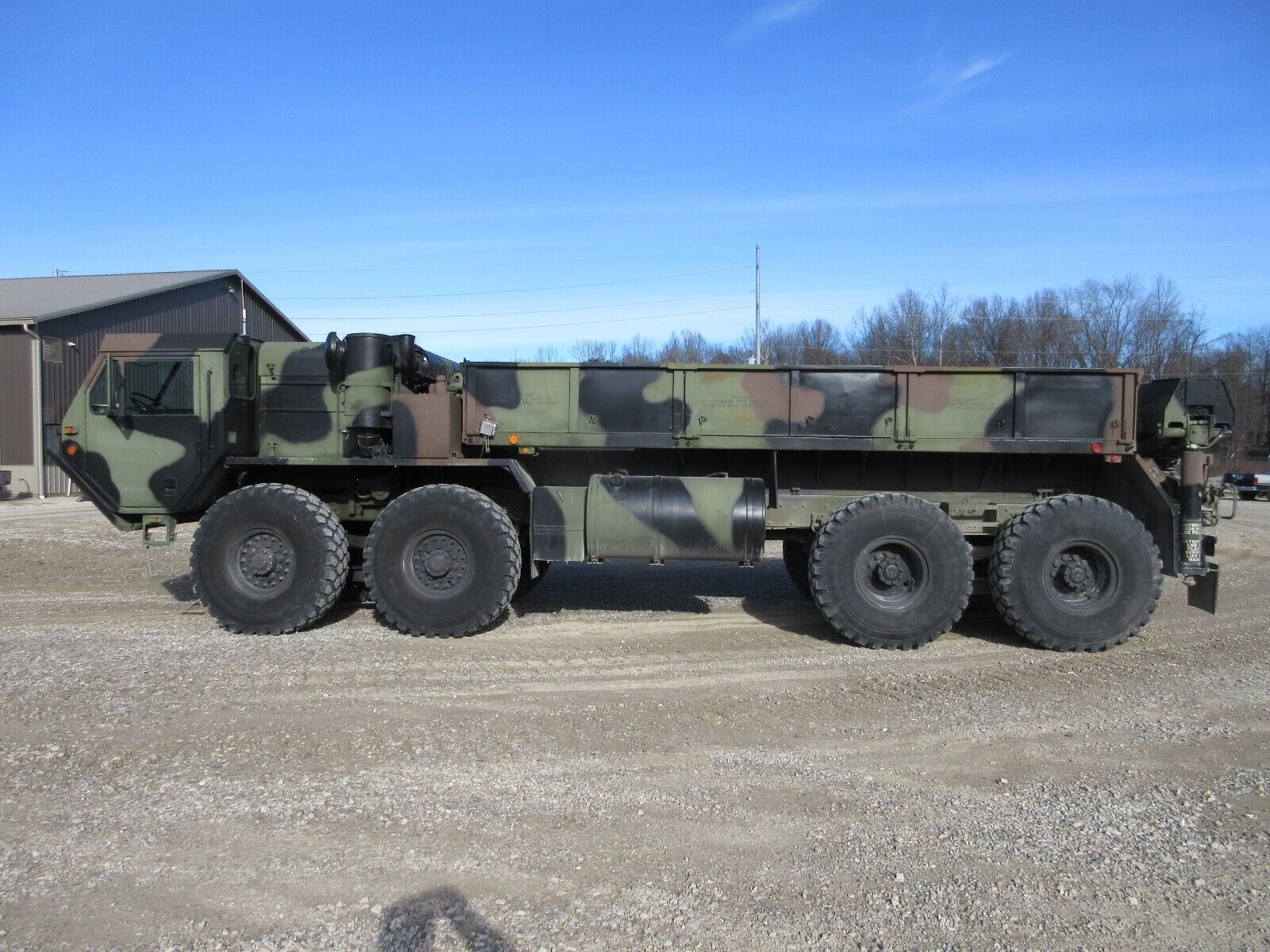1984 Oshkosh M977 8×8 Military Hemtt Crane Truck flat bed Off/on Road ...