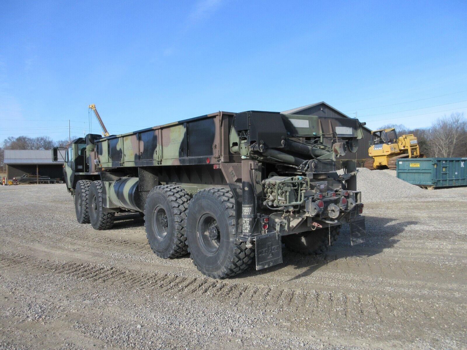 1984 Oshkosh M977 8×8 Military Hemtt Crane Truck flat bed Off/on Road ...
