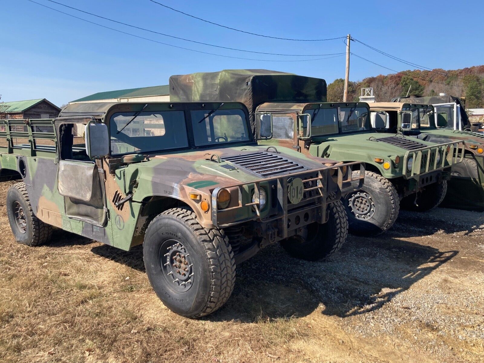 1990 AM General 4X4 6.2L Diesel Military Humvee 2 Door Troop Carrier w ...
