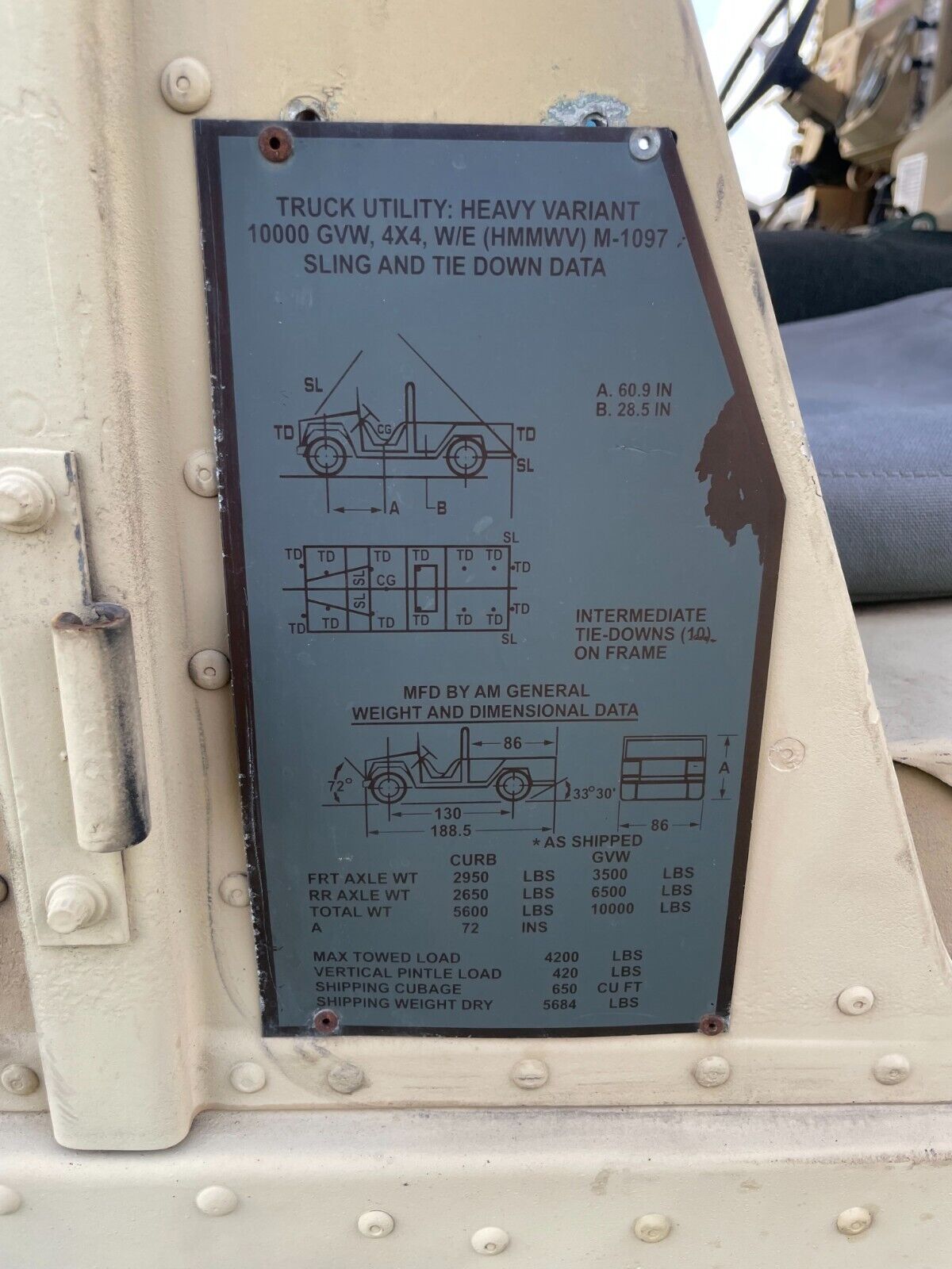 2006 AM General Hmmwv Hummer H1 M1097 4 Door Low Miles WITH Title for sale